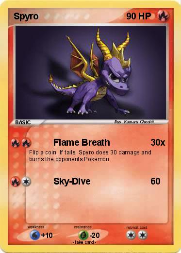 Pokémon Spyro 813 813 - Flame Breath - My Pokemon Card