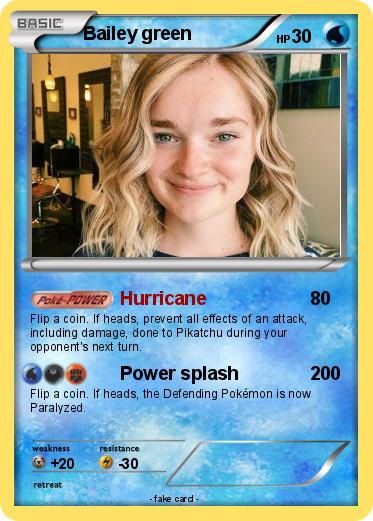 Pokémon Bailey green - Hurricane - My Pokemon Card