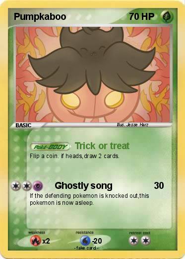 Pokémon Pumpkaboo 1 1 - Trick or treat - My Pokemon Card