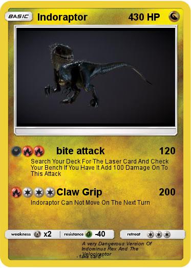 Pokémon Indoraptor 4 1 1 - bite attack - My Pokemon Card