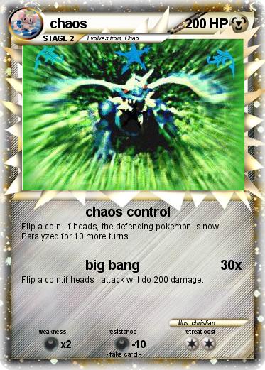 Pokémon chaos 327 327 - chaos control - My Pokemon Card
