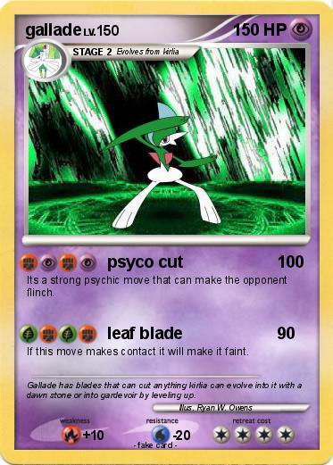 Pokémon gallade 224 224 - psyco cut - My Pokemon Card