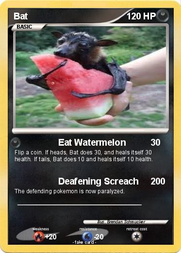 Pokémon Bat 266 266 - Eat Watermelon - My Pokemon Card