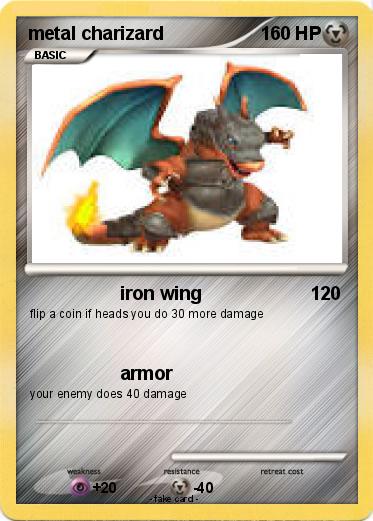 Pokémon metal charizard 18 18 - iron wing - My Pokemon Card