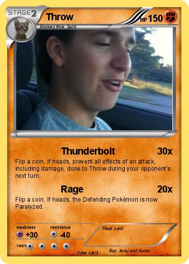 Pokémon Throw 28 28 - Thunderbolt - My Pokemon Card