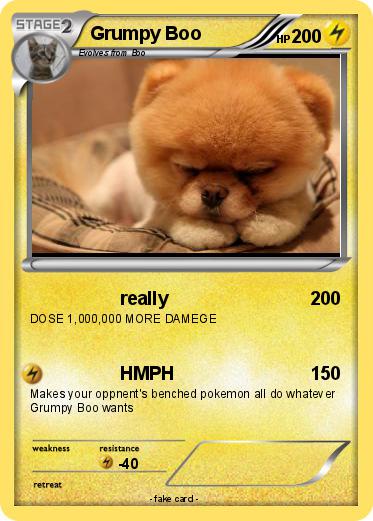 Pokémon Grumpy Boo - really - My Pokemon Card