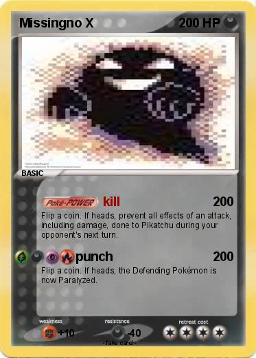 Pokémon Missingno X 2 2 - kill - My Pokemon Card