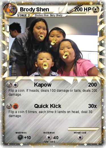 Pokémon Brody Shen - Kapow - My Pokemon Card