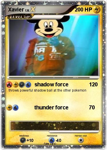Pokémon Xavier 295 295 - shadow force - My Pokemon Card