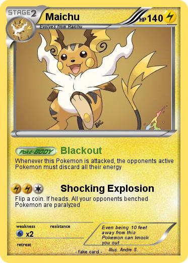 Pokémon Maichu 19 19 - Blackout - My Pokemon Card