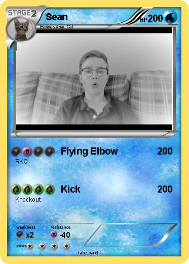 Pokémon Sean 444 444 - Flying Elbow - My Pokemon Card