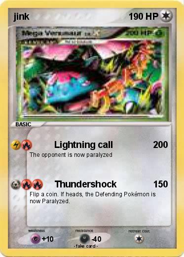Pokémon jink 1 1 - Lightning call - My Pokemon Card