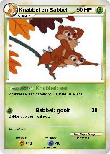 Pokémon Knabbel en Babbel 2 2 - Knabbel: eet - My Pokemon Card