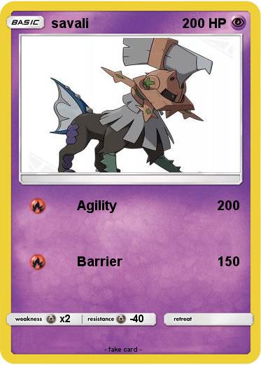 Pokémon savali 1 1 - Agility - My Pokemon Card