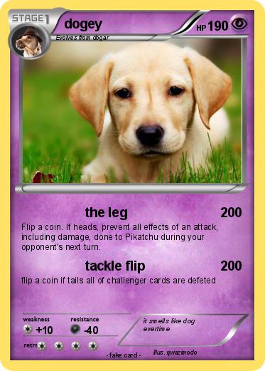Pokémon dogey 14 14 - the leg - My Pokemon Card