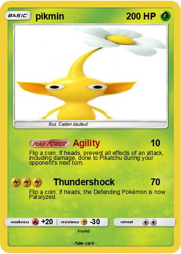 Pokémon pikmin 382 382 - Agility - My Pokemon Card