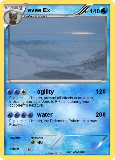 Pokémon evee Ex 3 3 - agility - My Pokemon Card