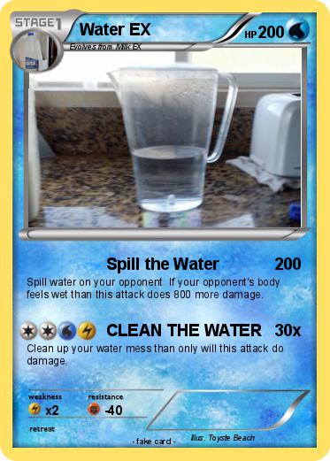 Pokémon Water EX 8 8 - Spill the Water - My Pokemon Card