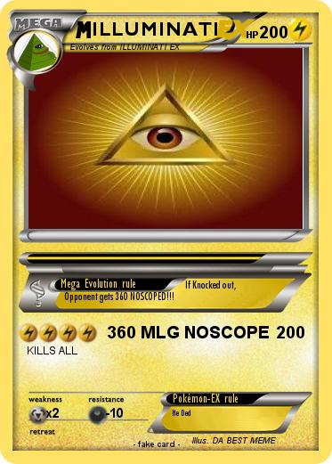 Pokémon ILLUMINATI 1167 1167 - 360 MLG NOSCOPE - My Pokemon Card