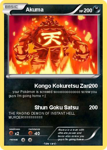 Pokémon Akuma 58 58 - Kongo Kokuretsu Zan - My Pokemon Card