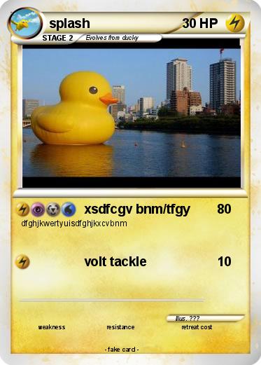 Pokémon splash 26 26 - xsdfcgv bnm/tfgy - My Pokemon Card