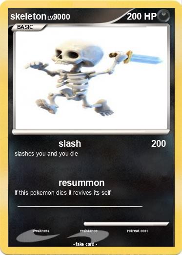 Pokémon skeleton 823 823 - slash - My Pokemon Card