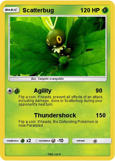 Pokémon Scatterbug 33 33 - Agility - My Pokemon Card