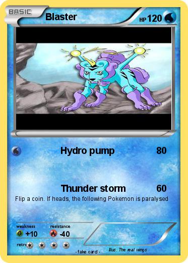 Pokémon Blaster 185 185 - Hydro pump - My Pokemon Card