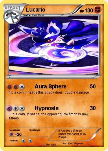 Pokémon Lucario 4693 4693 - Aura Sphere - My Pokemon Card