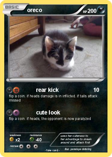 Pokémon oreco - rear kick - My Pokemon Card