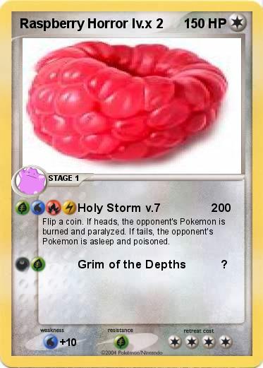 Pokémon Raspberry Horror lv x 2 2 - Holy Storm v.7 200 - My Pokemon Card