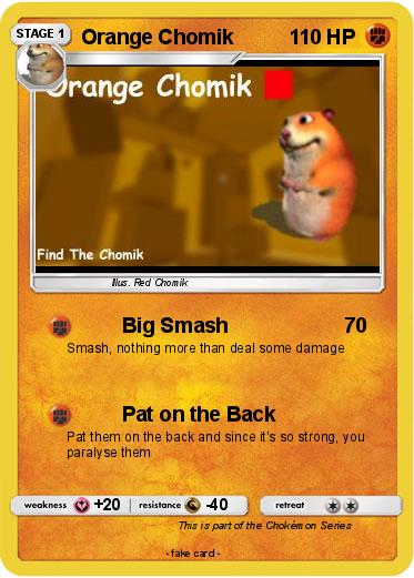 Pokémon Orange Chomik - Big Smash - My Pokemon Card