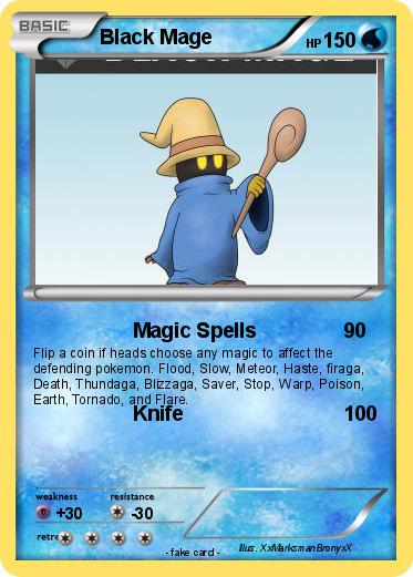 Pokémon Black Mage 37 37 - Magic Spells - My Pokemon Card