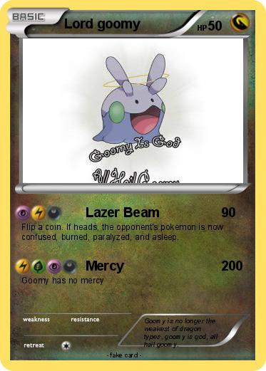 Pokémon Lord goomy 5 5 - Lazer Beam - My Pokemon Card