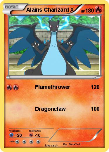 Pokémon Alains Charizard X - Flamethrower - My Pokemon Card