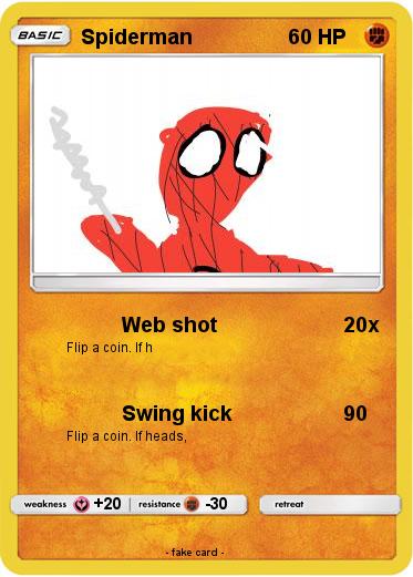 Pokémon Spiderman 911 911 - Web shot - My Pokemon Card
