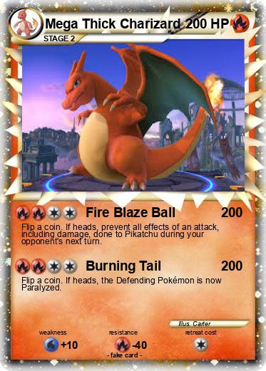 Pokémon Mega Thick Charizard - Fire Blaze Ball - My Pokemon Card