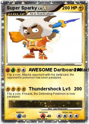 Pokémon Super Sparky - AWESOME Dartboard Attack - My Pokemon Card