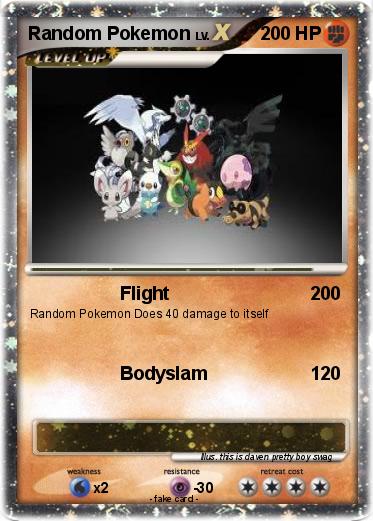 Pokémon Random Pokemon 4 4 - Flight - My Pokemon Card
