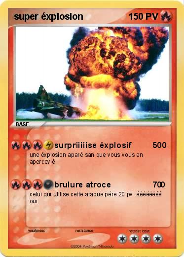 Pokémon super explosion - surpriiiiise éxplosif 0 - Ma carte Pokémon