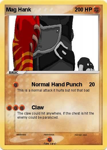 Pokémon Mag Hank 5 5 - Normal Hand Punch - My Pokemon Card