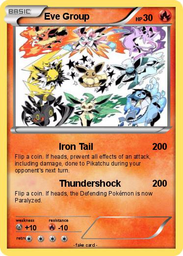 Pokémon Eve Group - Iron Tail - My Pokemon Card