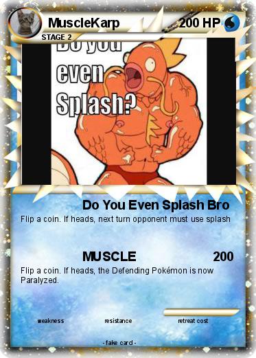 Pokémon MuscleKarp 1 1 - Do You Even Splash Bro - My Pokemon Card