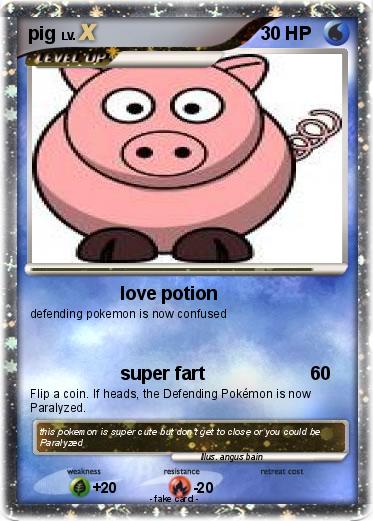 Pokémon pig 78 78 - love potion - My Pokemon Card