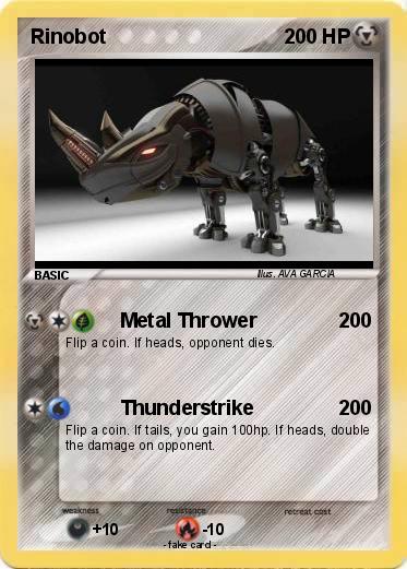 Pokémon Rinobot - Metal Thrower - My Pokemon Card
