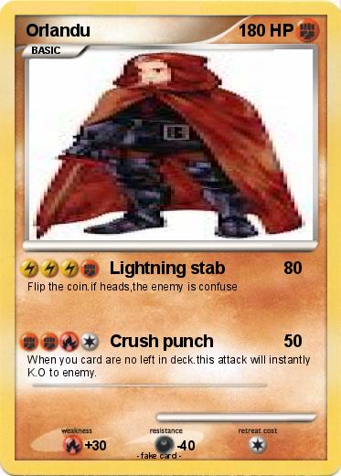 Pokémon Orlandu - Lightning stab - My Pokemon Card