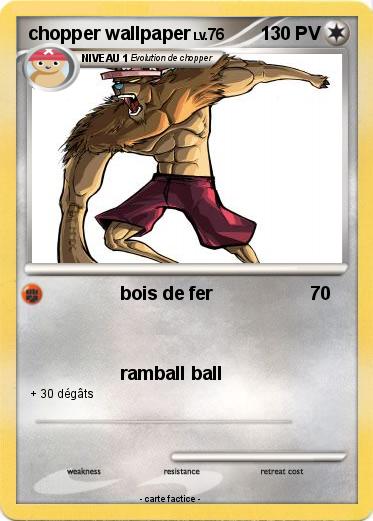 Pokémon chopper wallpaper - bois de fer - Ma carte Pokémon