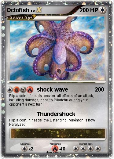 Pokémon Octofish 1 1 - shock wave - My Pokemon Card