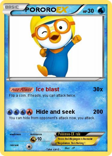 Pokémon PORORO 6 6 - Ice blast - My Pokemon Card