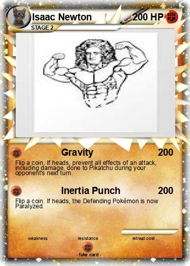 Pokémon Isaac Newton 81 81 - Gravity - My Pokemon Card